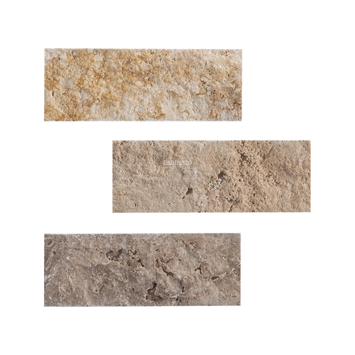 Revestimento Travertino Rústico Brick Sparta - Travertino Rústico Brick ...